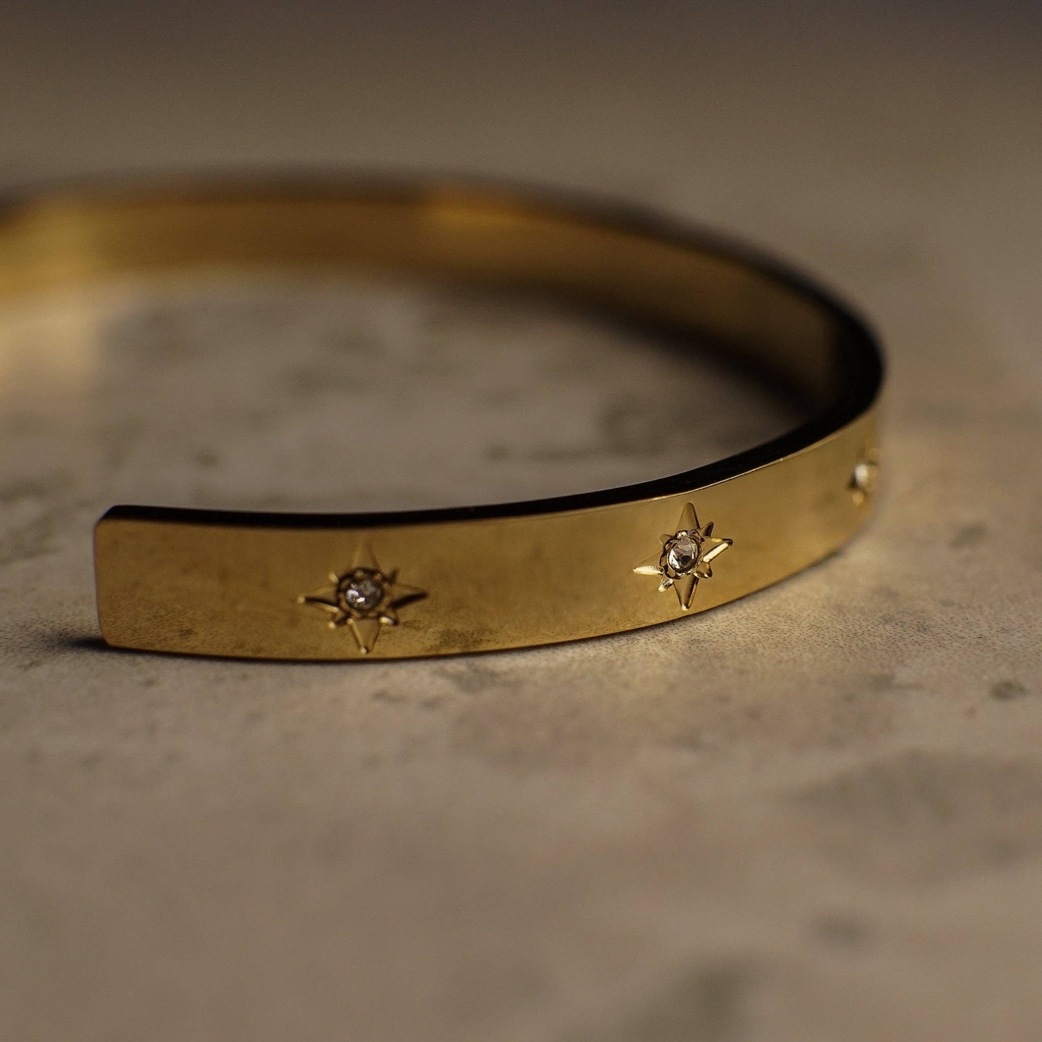 Zuzanna Gold Star Cuff Bracelet – Two Cumberland